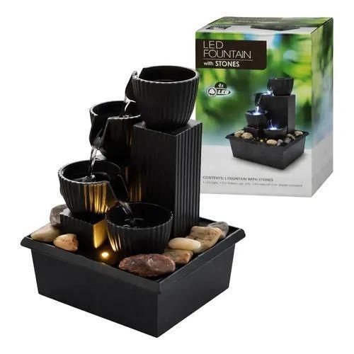 Generic Fontaine de Table Cascade Relaxante avec Éclairage
