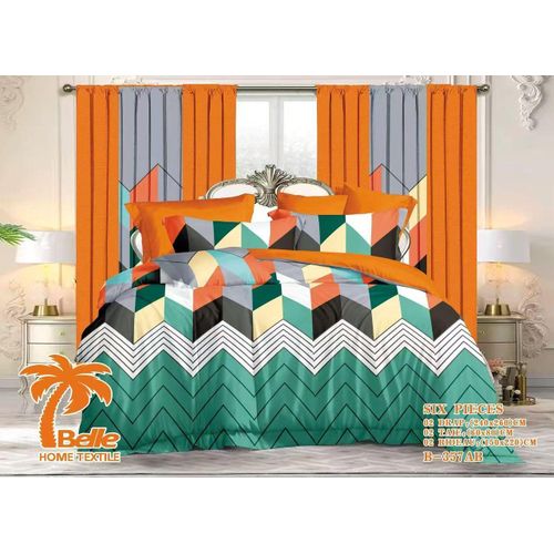 Belle Draps De Lit 3 Places, 2 Draps, 2 Taies 2 Rideaux En