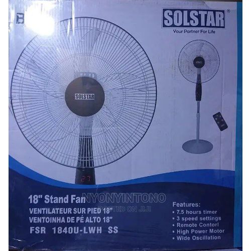 Solstar Ventilateur électrique Télécommandé 18'' - Prix pas cher | Jumia CI