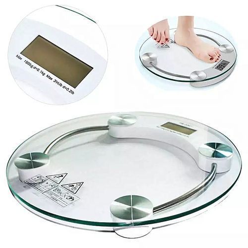 Generic Pèse-personne électronique - 180Kg - Transparent -Rond - Prix ...