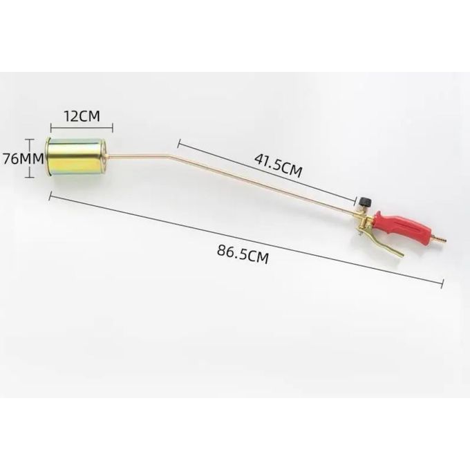 Generic CHALUMEAU À GAZ, LONGUEUR DE 58 CM, DIAMÈTRE 60 MM, TIGE ET ...