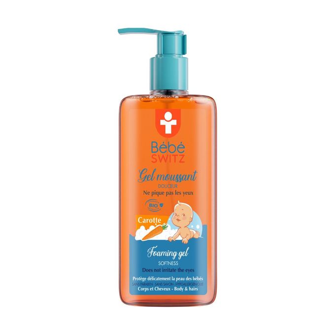 Bebe suisse Gel Douche Bébé SWITZ Douceur Carotte 400 ml