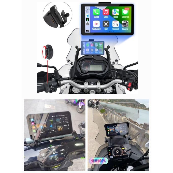 Gm Motoradio CarPlay/Android Auto GPS + double caméra