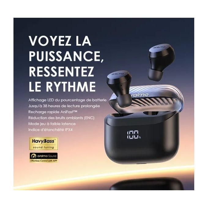 Generic Oraimo Écouteurs Earbuds 4 ANC - écran LCD BV