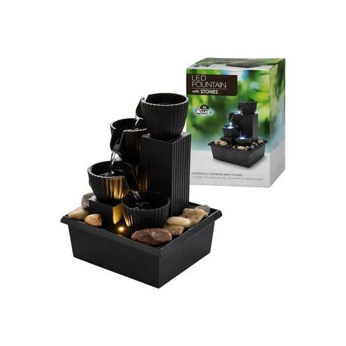Generic Fontaine de Table Cascade Relaxante avec Éclairage