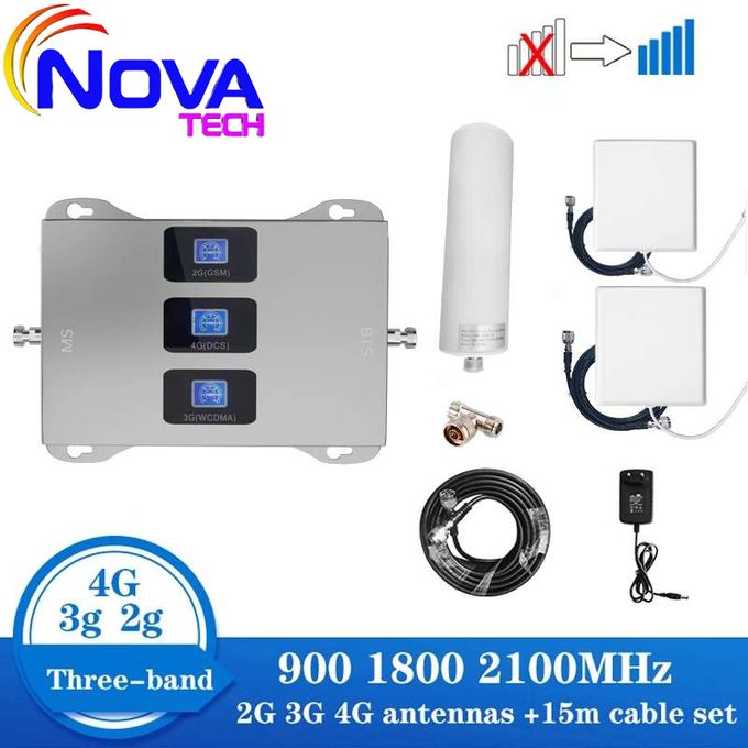 Generic Répéteur Amplificateur GSM 2G/3G/4G/LTE/DCS/WCDMA/ 850/900/1800 ...