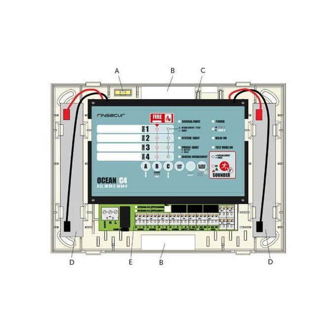 Finsecur Centrale Incendie OCÉAN C4 Conventionnel - Prix