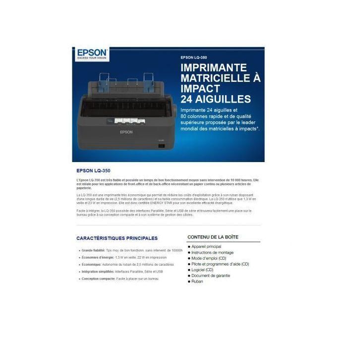 Epson Imprimante Matricielle LQ-350 Orginal - Prix pas cher