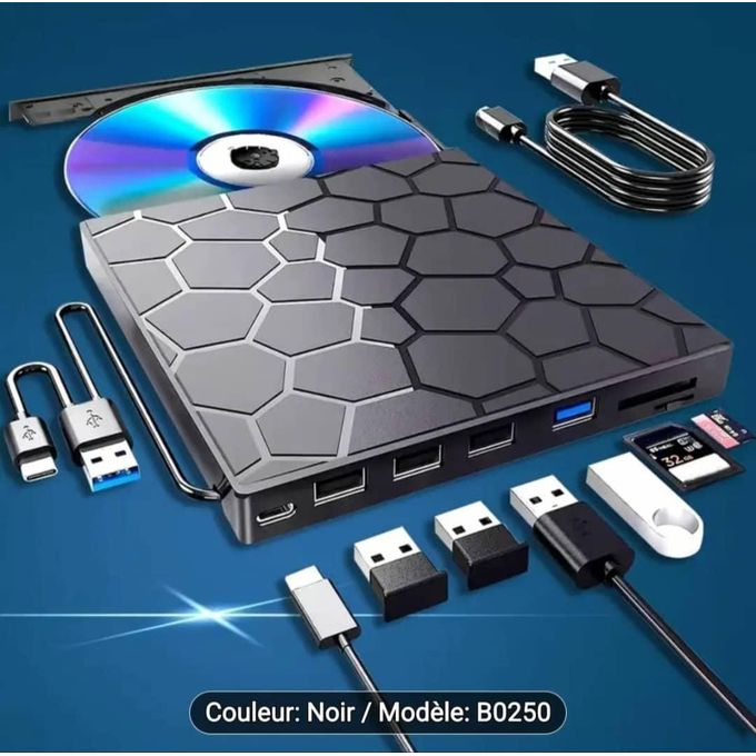 Generic Lecteur Graveur CD DVD Externe Portable USB 3.0