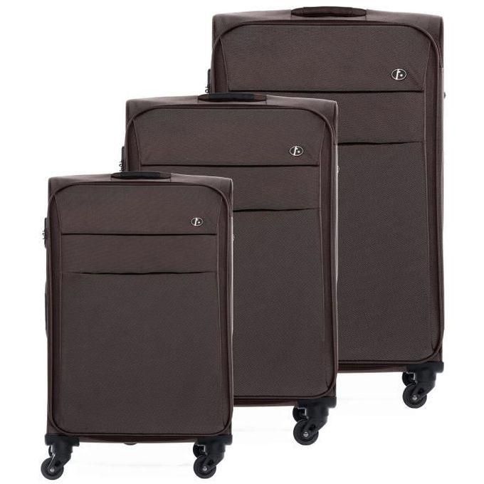 Fashion Valise En Tissu Lot De 3- UN GRANDE - UNE MOYENNE
