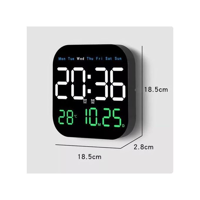 Generic Horloge Murale Digitale LED – Grand Écran