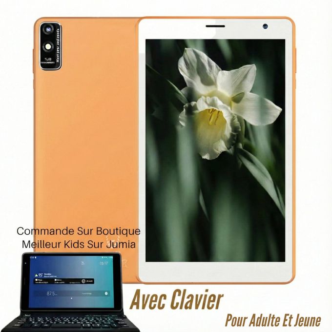 VIKUSHA Tablette Avec Puce 8 Pouces Orange 256G/8G V-E5 - 13MP 8MP ...