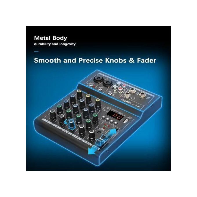 Generic Interface audio Table de Mixage DJ 4 Canaux Professionnelle ...