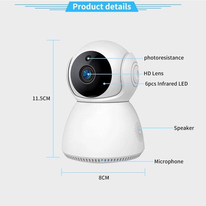 CALUS Q7S – Caméra de Surveillance WiFi Intelligente 360°