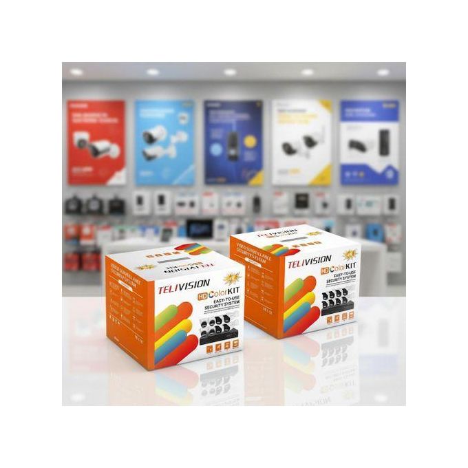 Generic Kit de 4 Vidéosurveillance HD Color KIT - Prix pas