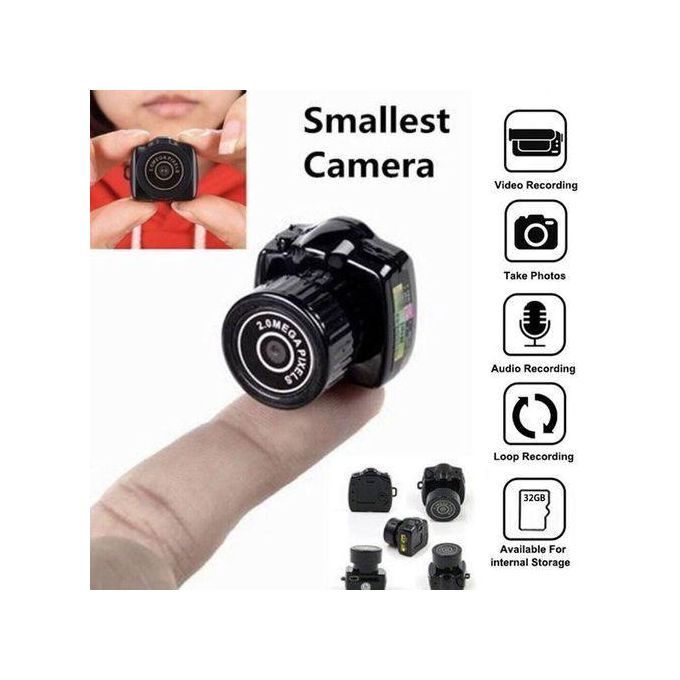 Generic Mini Caméra Y2000, Caméra D'action HD 4K 30fps