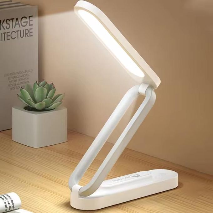 Generic Lampe de table blanche LED rechargeable pliable