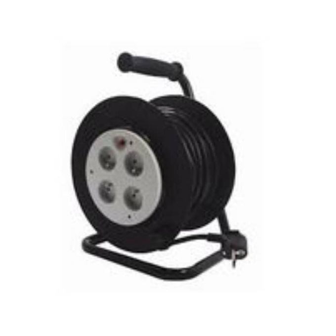 Yaki Rallonge Multiprise Enrouleur De 25 Mètres Avec 4 Prises - Noir ...