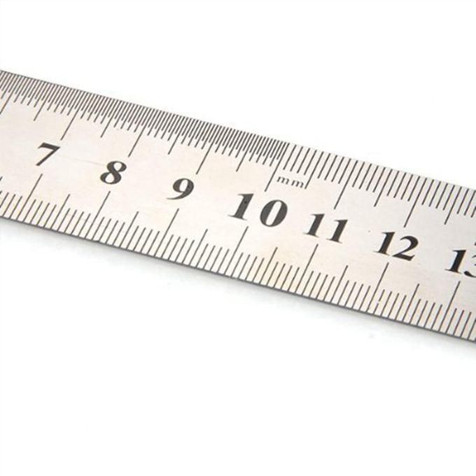 Generic Super règle en acier 30 cm/10 inch graduation mm