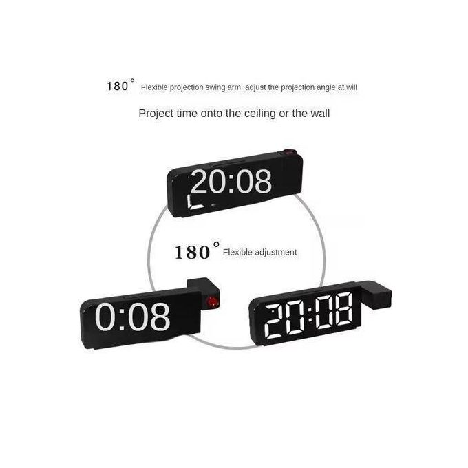Generic Réveil Digital RGB Moderne - Écran Miroir LED