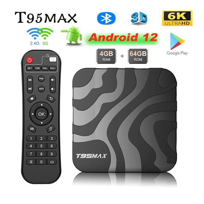 Fashion TV Box T95 Max Android Puce H6 Quad-core Cortex-A53 - 4/64Go ...