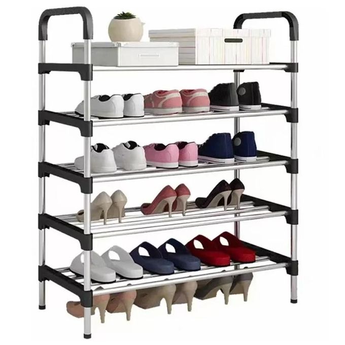 CYFAZA Étagère à Chaussures, 5 Niveaux, Rangement De
