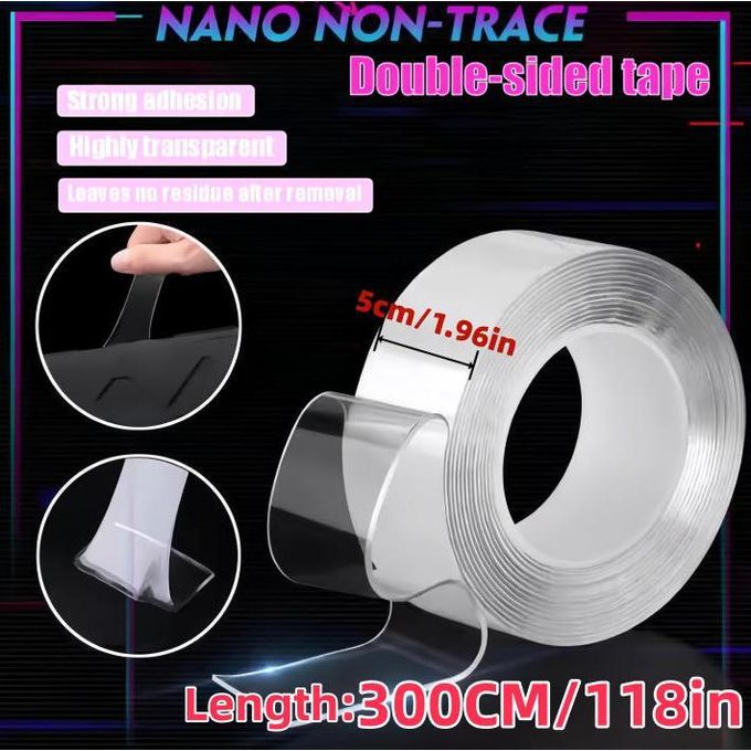 Generic Ruban Nano Double-Face - Sans traces, lavable et