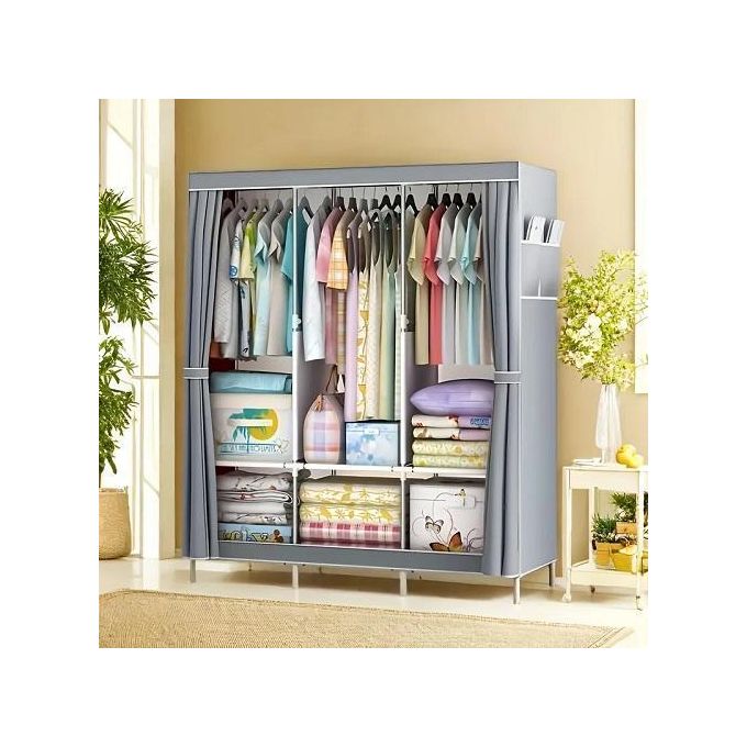 Generic Armoire À Vêtements En Tuyaux En Acier Renforcé