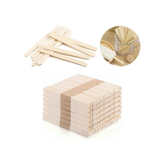 Generic 500pcs Résine Outil époxy Agitation Bâton Popsicle
