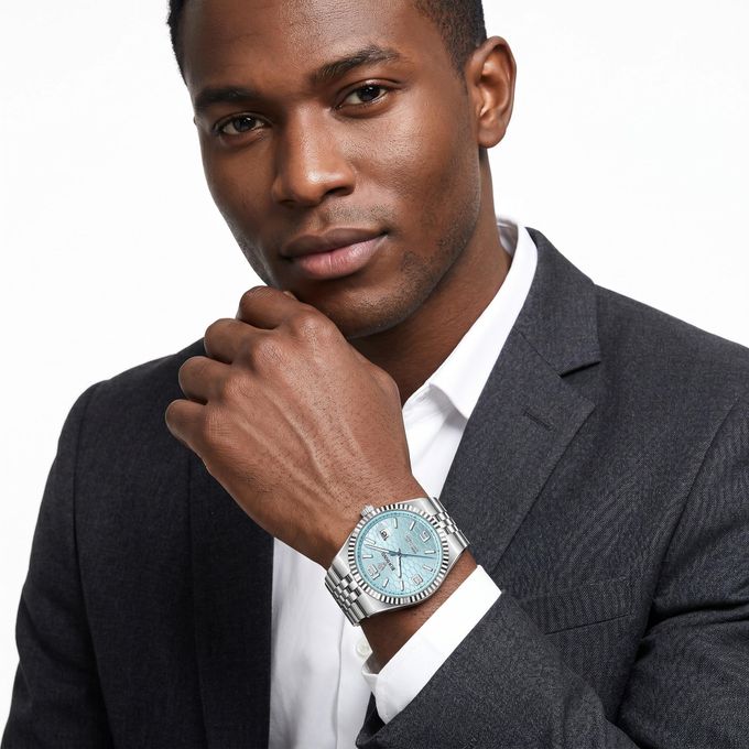 BINBOND Montre Bracelet Homme Moderne avec Cadran Texturé